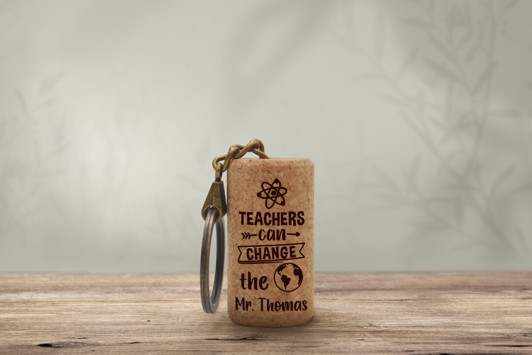 Teacher Appreciation Keyring, First Day of School Gift, Personalized ...