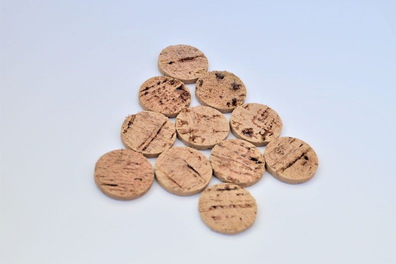Natural Round Slices of Corks for Crafts and Make Coasters, Wall Decor ...