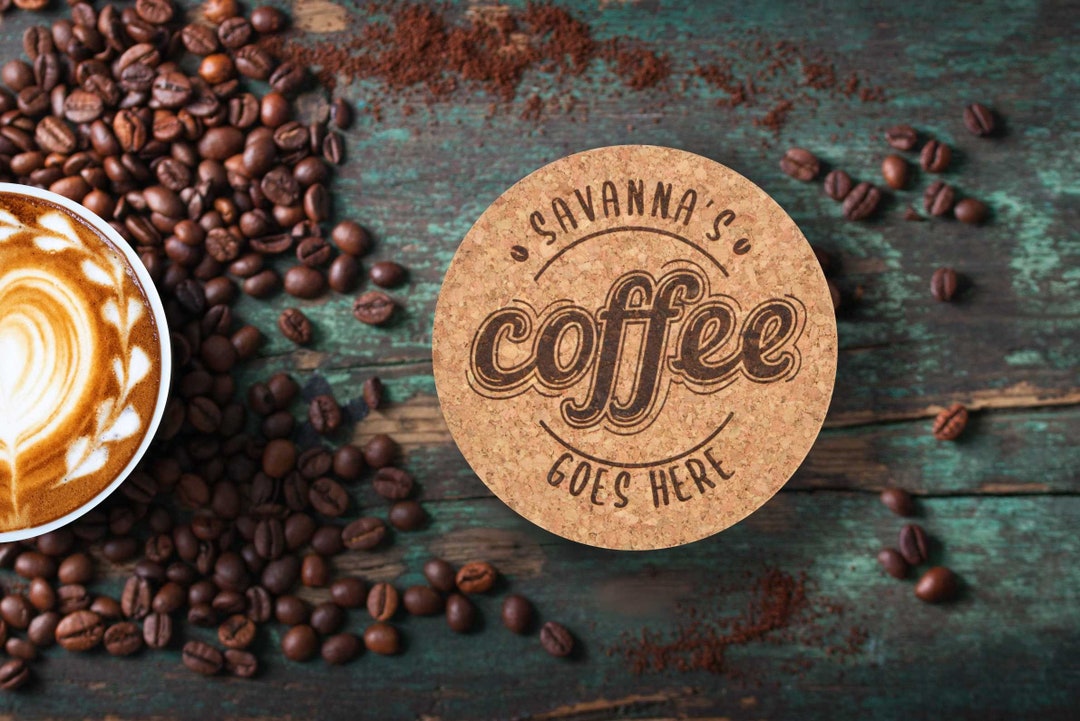 Personalized Coffee Coasters | Coffee Lovers Gift | Custom Engraved ...