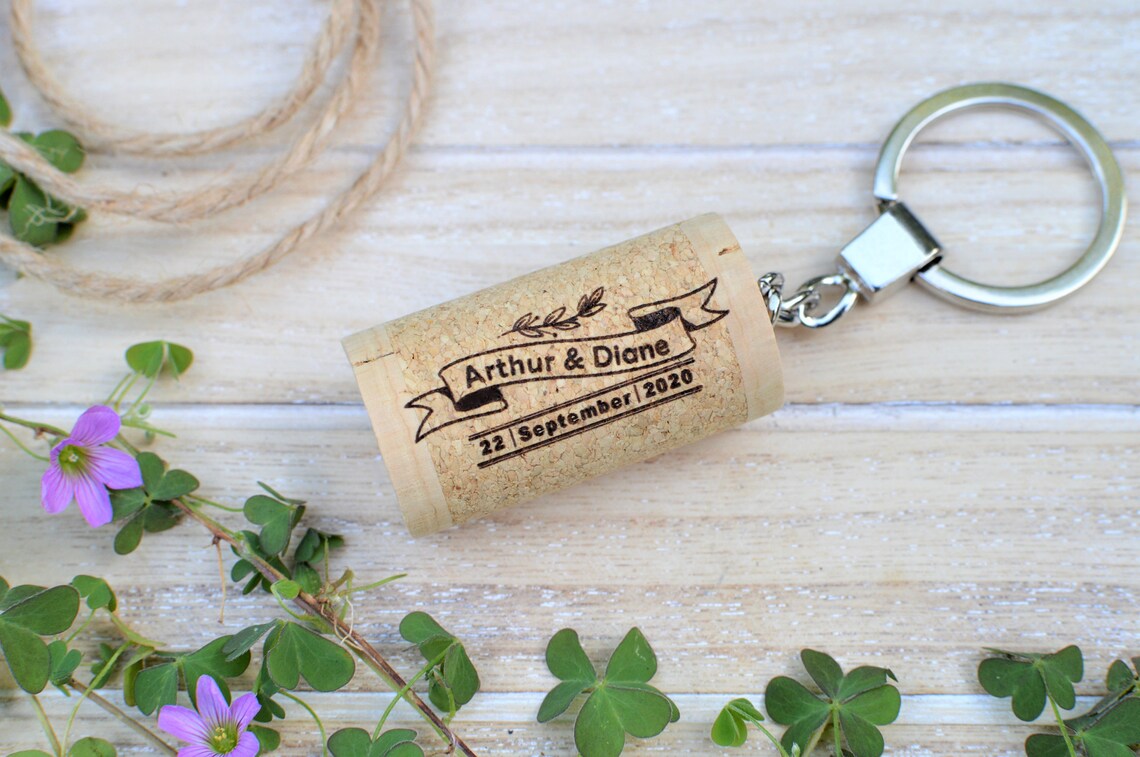 Wedding favors Keychain Wedding Favors Keyring | Etsy