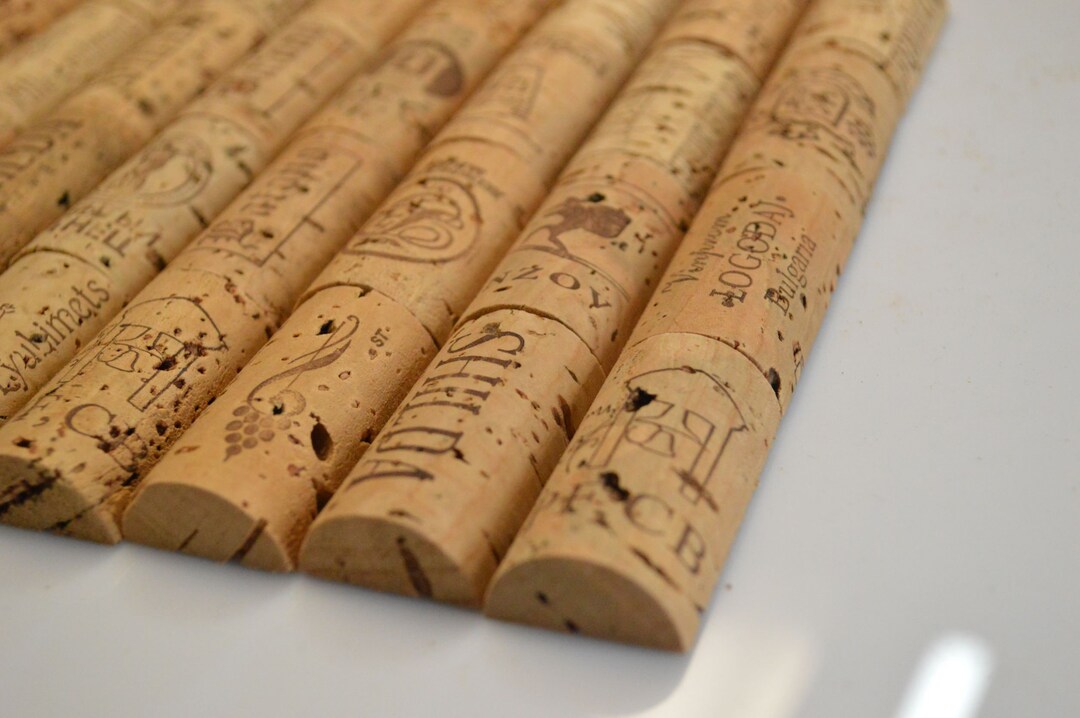 900 Assorted Wine Cork Halves – Natural Craft Supply, Vineyard ...
