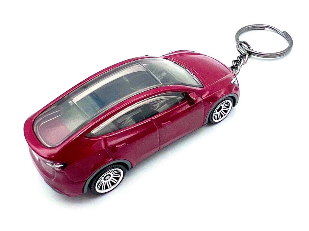 1:64 Tesla Model Y Diecast Car Keychain Personalized Car Charm ...