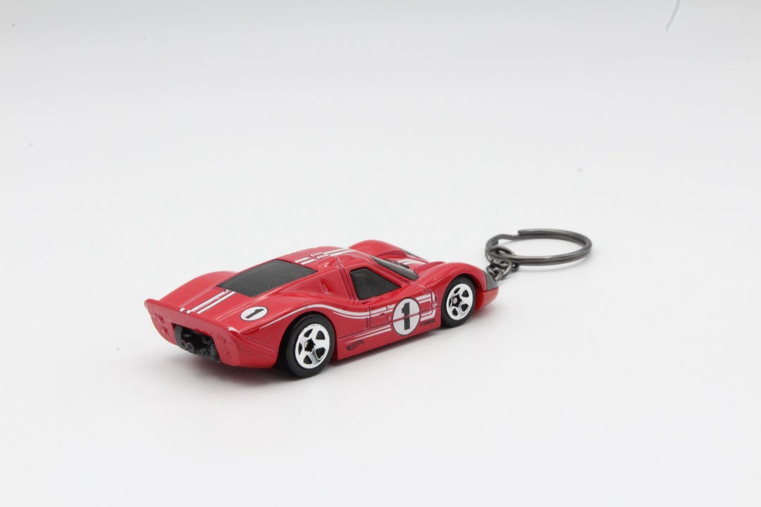 1:64 Ford GT40 MK.IV Custom Car Keychain Diecast Toy Retro Collectible ...