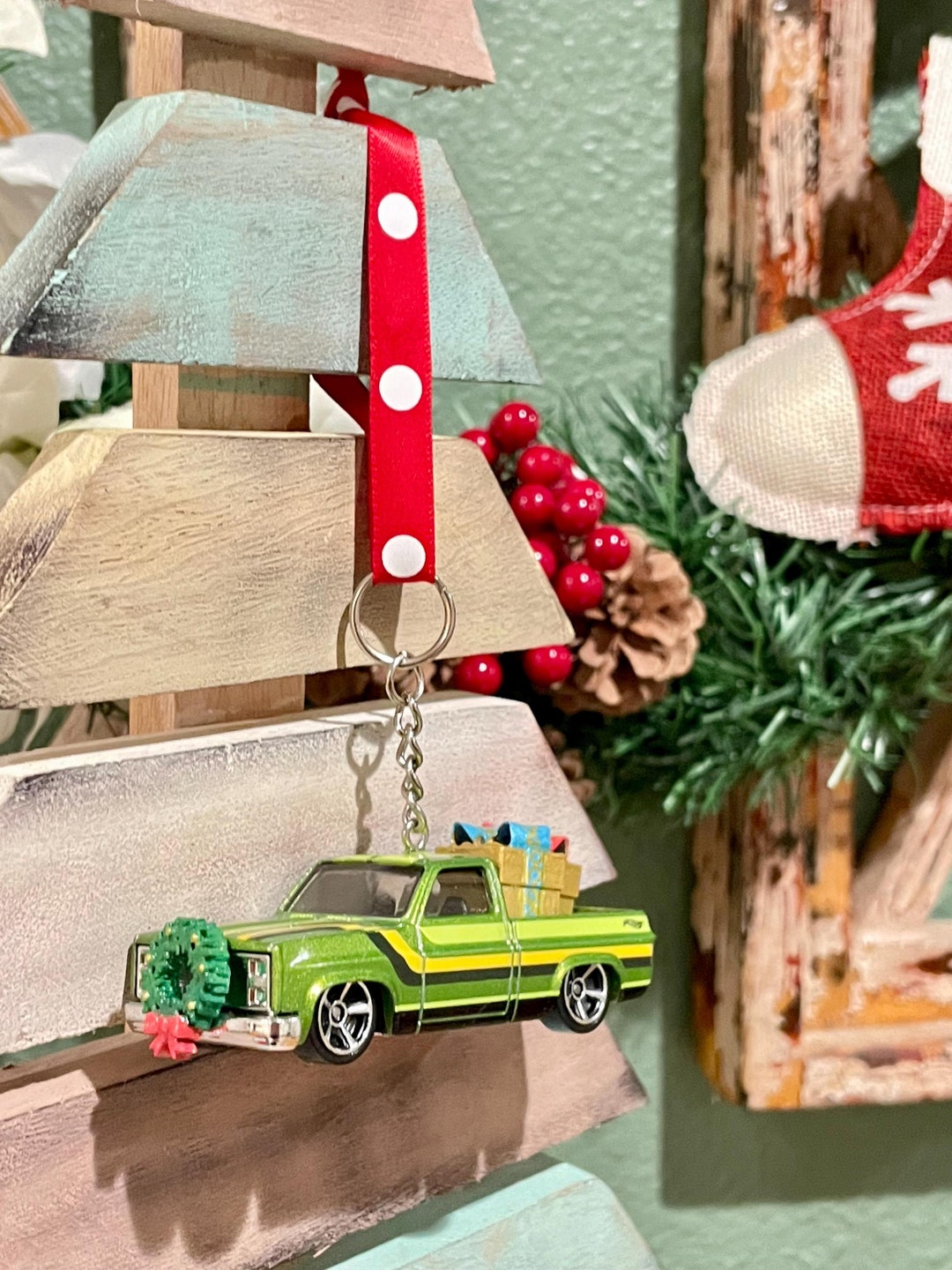 Chevy Silverado 1:64 Diecast Christmas Ornament | Diecast Truck Holiday ...