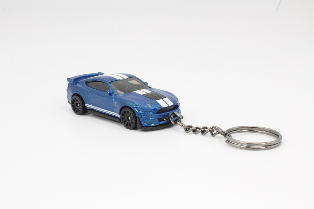 1:64 Ford Mustang Shelby GT500 Custom Car Keychain Diecast Toy Retro ...