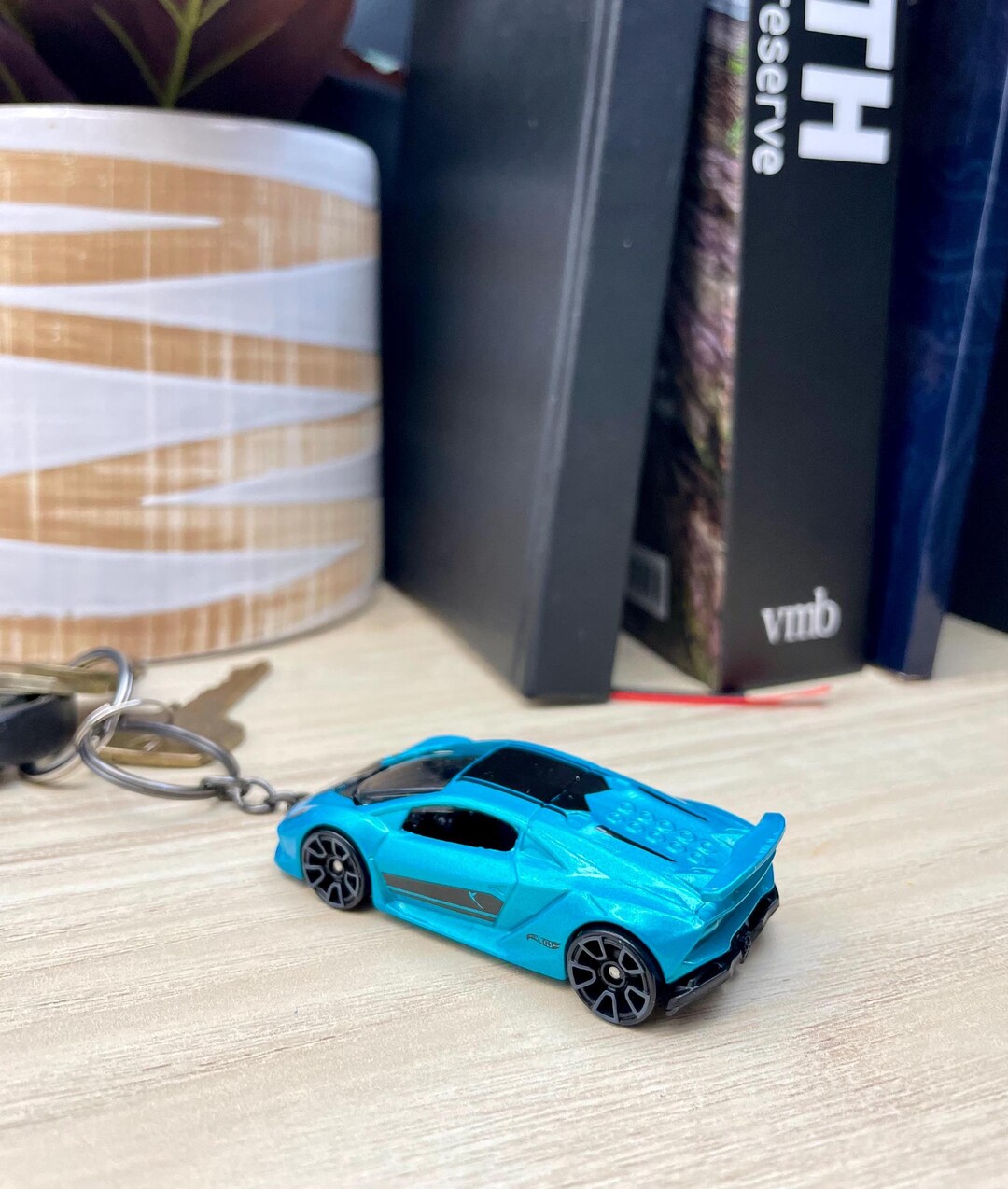 1:64 Lamborghini Sesto Elemento Custom Keychain Personalized Diecast ...