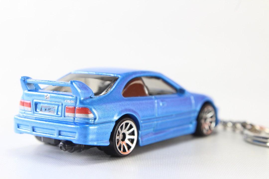 1:64 Honda Civic Si EM Diecast Car Keychain Personalized Car Charm ...