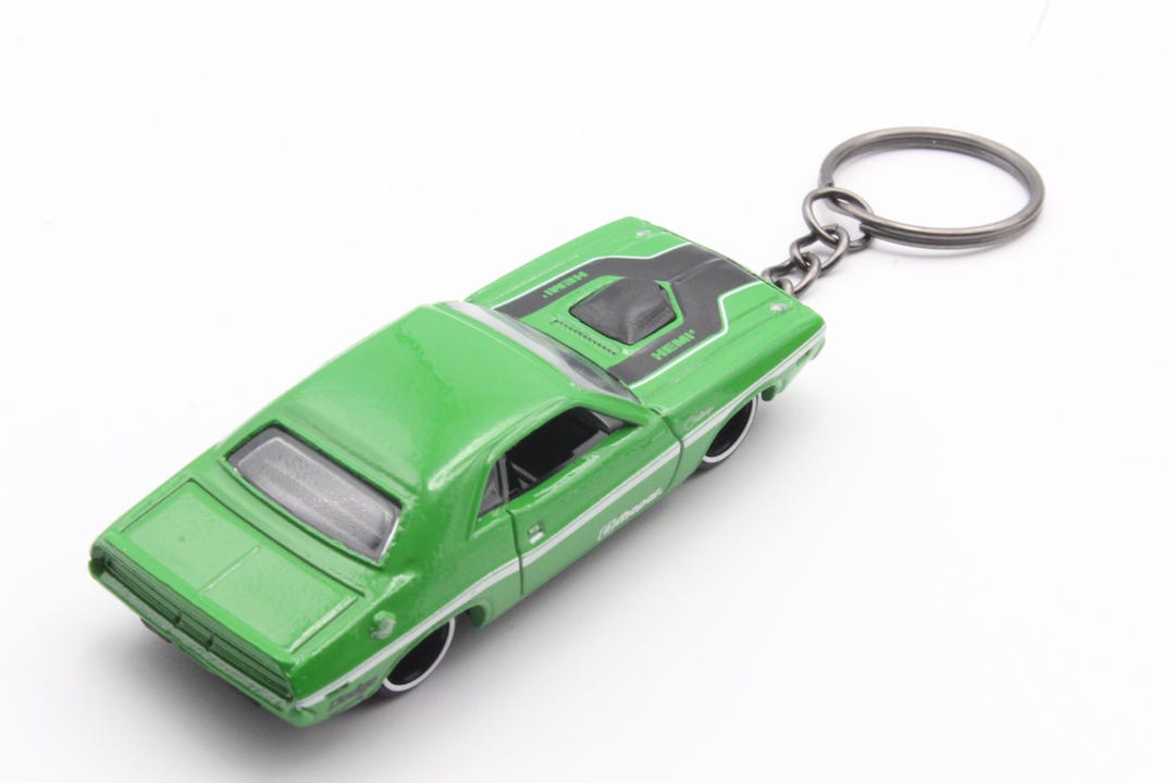 1:64 Dodge Hemi Challenger Custom Car Keychain Diecast Toy Retro ...