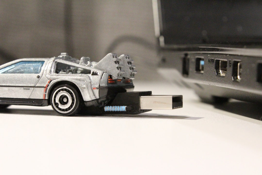 1:64 BTTF Time Machine Diecast USB Flash Drive Handmade Custom Car ...
