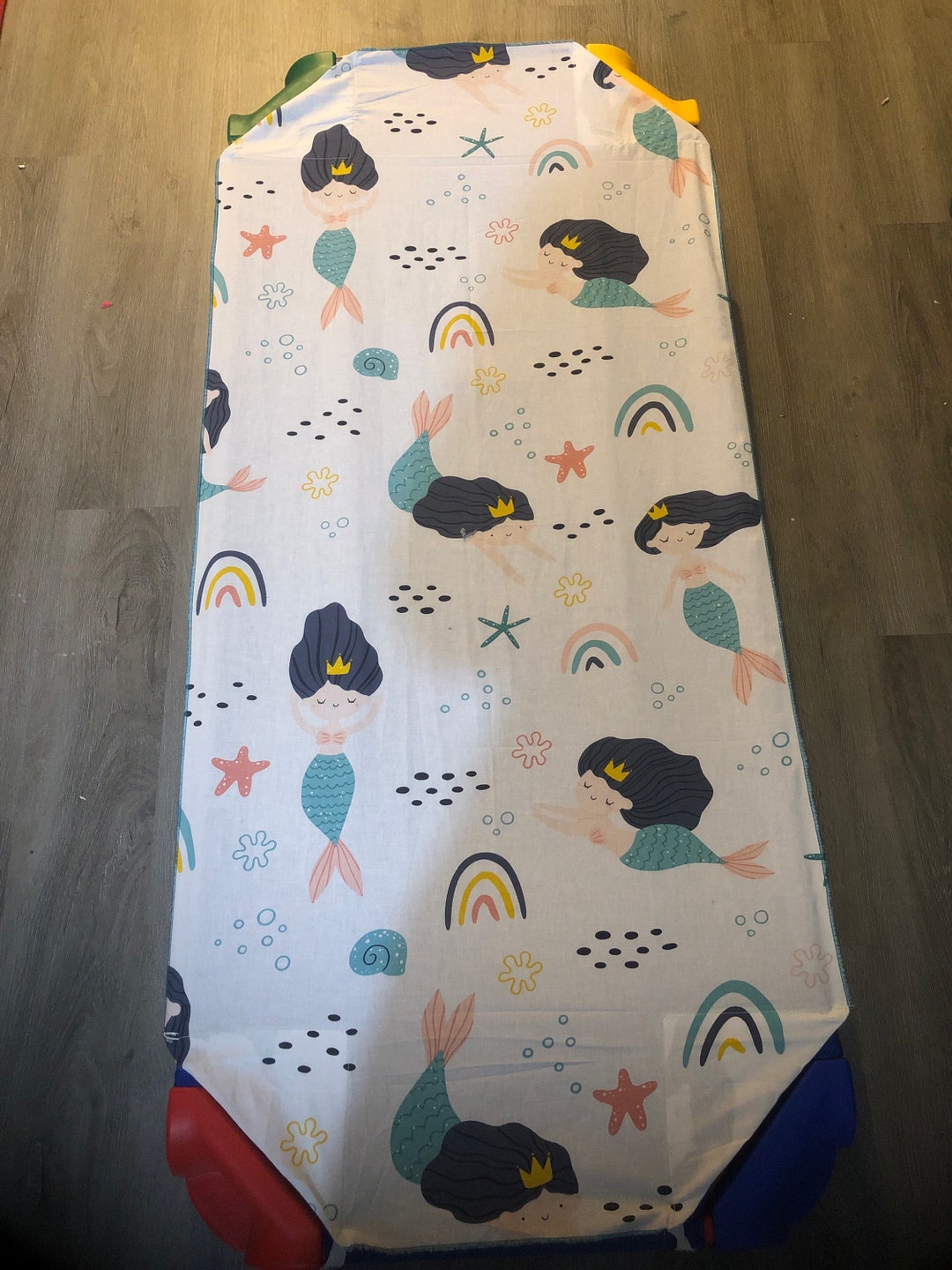 Fun and Vibrant Printed Daycare Cot Sheets Standard Size 52x22 or ...