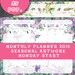 2016 Monthly Planner Printable, Monday Start, Half/full Sheet, 2/1 Page ...