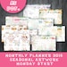 2016 Monthly Planner Printable, Monday Start, Half/full Sheet, 2/1 Page ...
