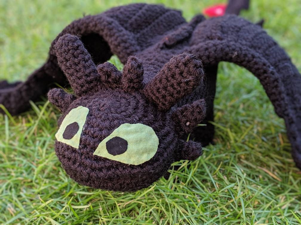 Toothless Dragon Toy Light Fury Dragon Toy Handmade - Etsy UK