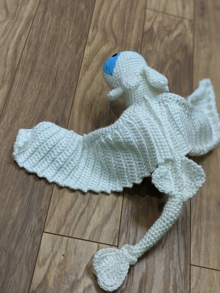 Toothless Dragon Toy Light Fury Dragon Toy Handmade - Etsy