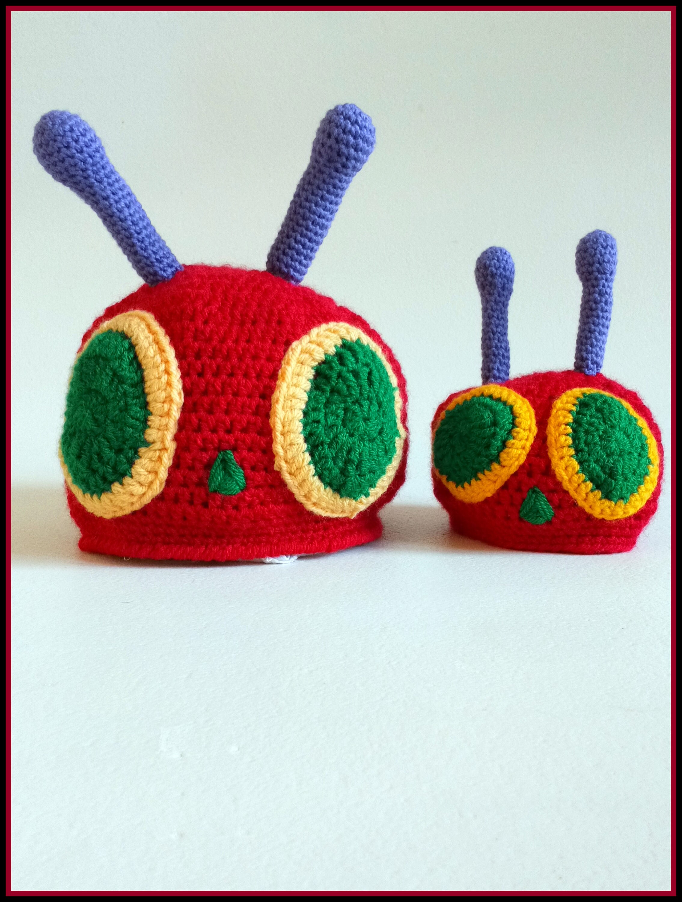 The Very Hungry Caterpillar Hat, Baby Hat, Crochet Hat, - Etsy UK