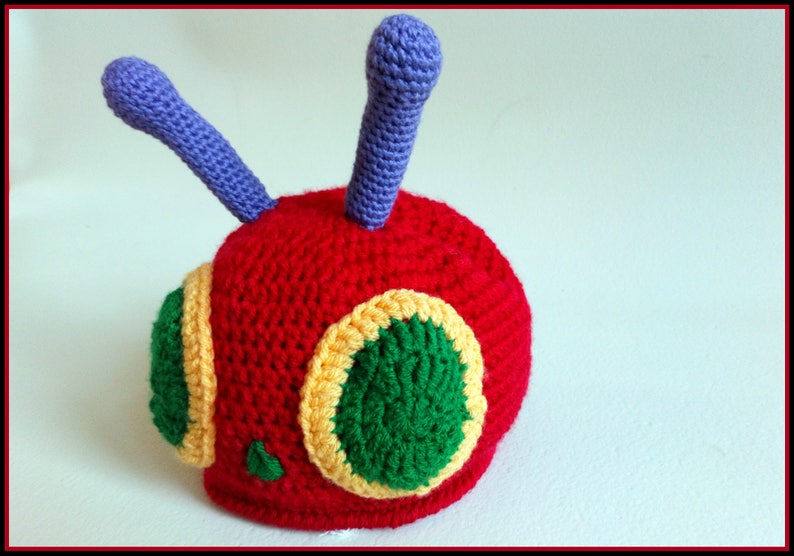 The Very Hungry Caterpillar Hat Baby Hat Crochet Hat - Etsy UK