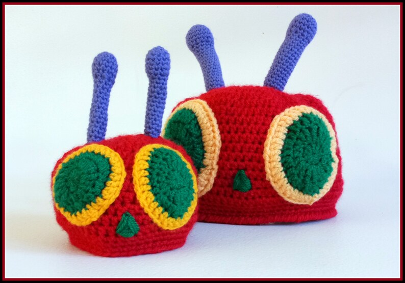 The Very Hungry Caterpillar Hat, Baby Hat, Crochet Hat, - Etsy UK