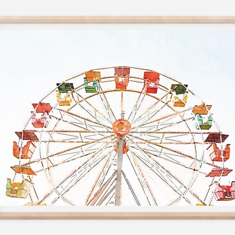 Ferris Wheel Art - Etsy