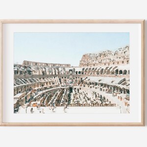 Rome's Coliseum Arena of Italy Printable Wall Art DIGITAL DOWNLOAD ...