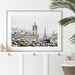 Edinburgh Skyline Watercolor Art Print, Scotland United Kingdom ...