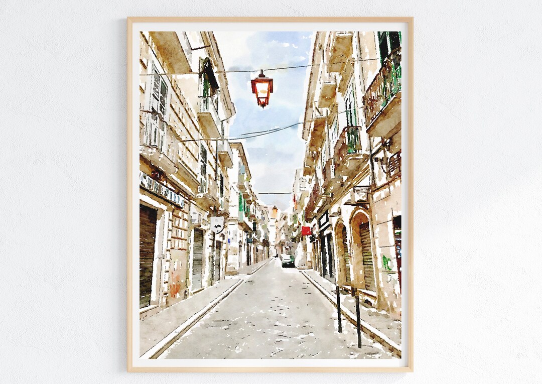 Puglia Illustration Poster, Puglia Print, DIGITAL DOWNLOAD, Italy Wall ...
