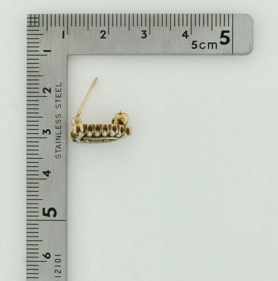 10K Yellow Gold Psi Omega Pledge Pin - Gem