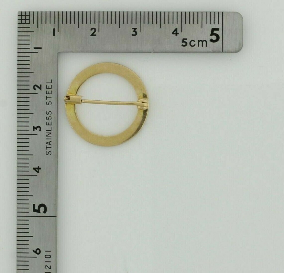 Vintage 14K Yellow Gold Circular Pin Engine Turned Circa 1960 - Etsy