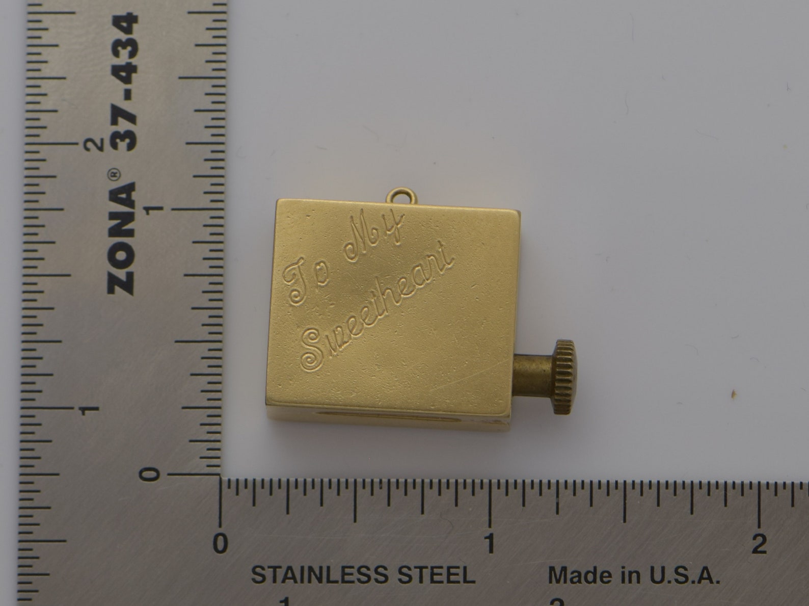 14K Yellow Gold Music Box Charm, Engraved to My Sweetheart Needs Repair ...