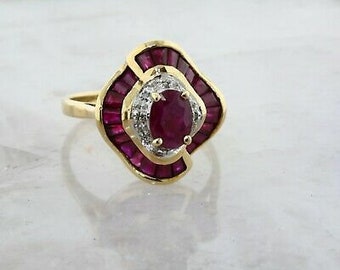 Ruby Ballerina Ring - Etsy