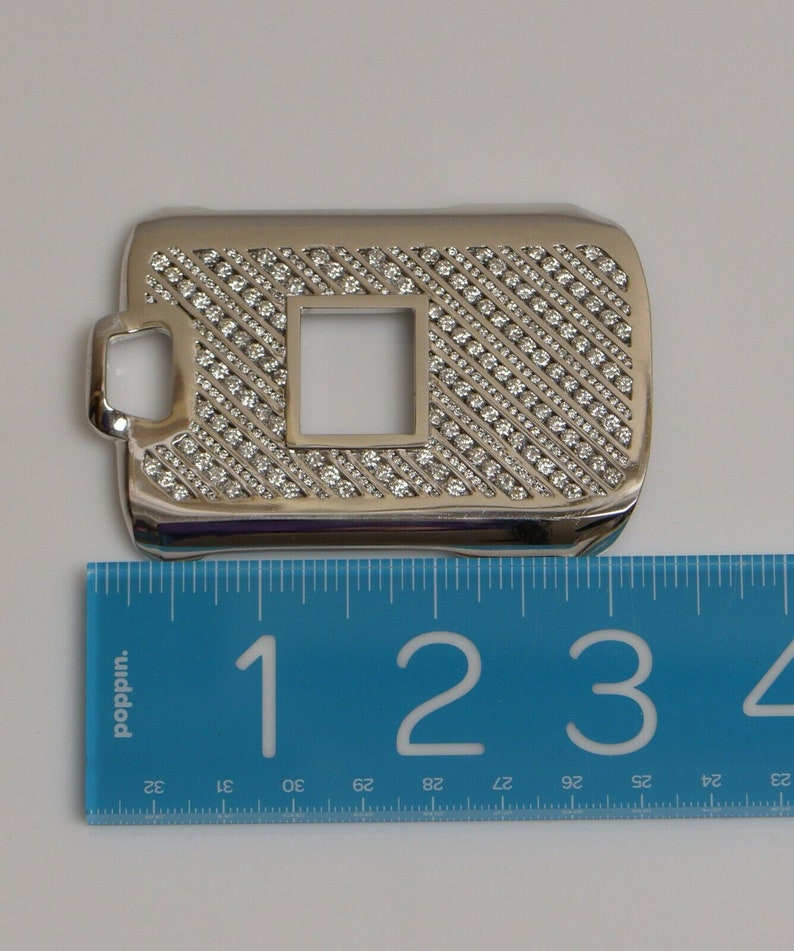 18K WG Diamond Set Flip Phone Cover Super Quality!, 15ct Tw. Custom ...
