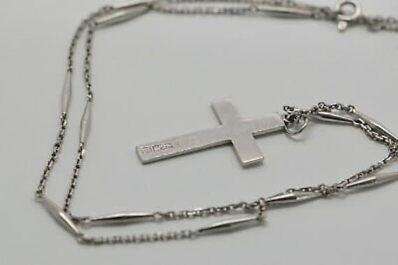 Vintage Chinese Platinum Cross on 17 "Chain, Pure Pla… - Gem
