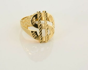 Gold Dollar Sign Ring | Etsy