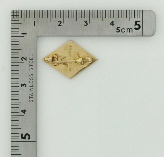 10K Yellow Gold Phi Gamma Delta Pi Pin - Gem