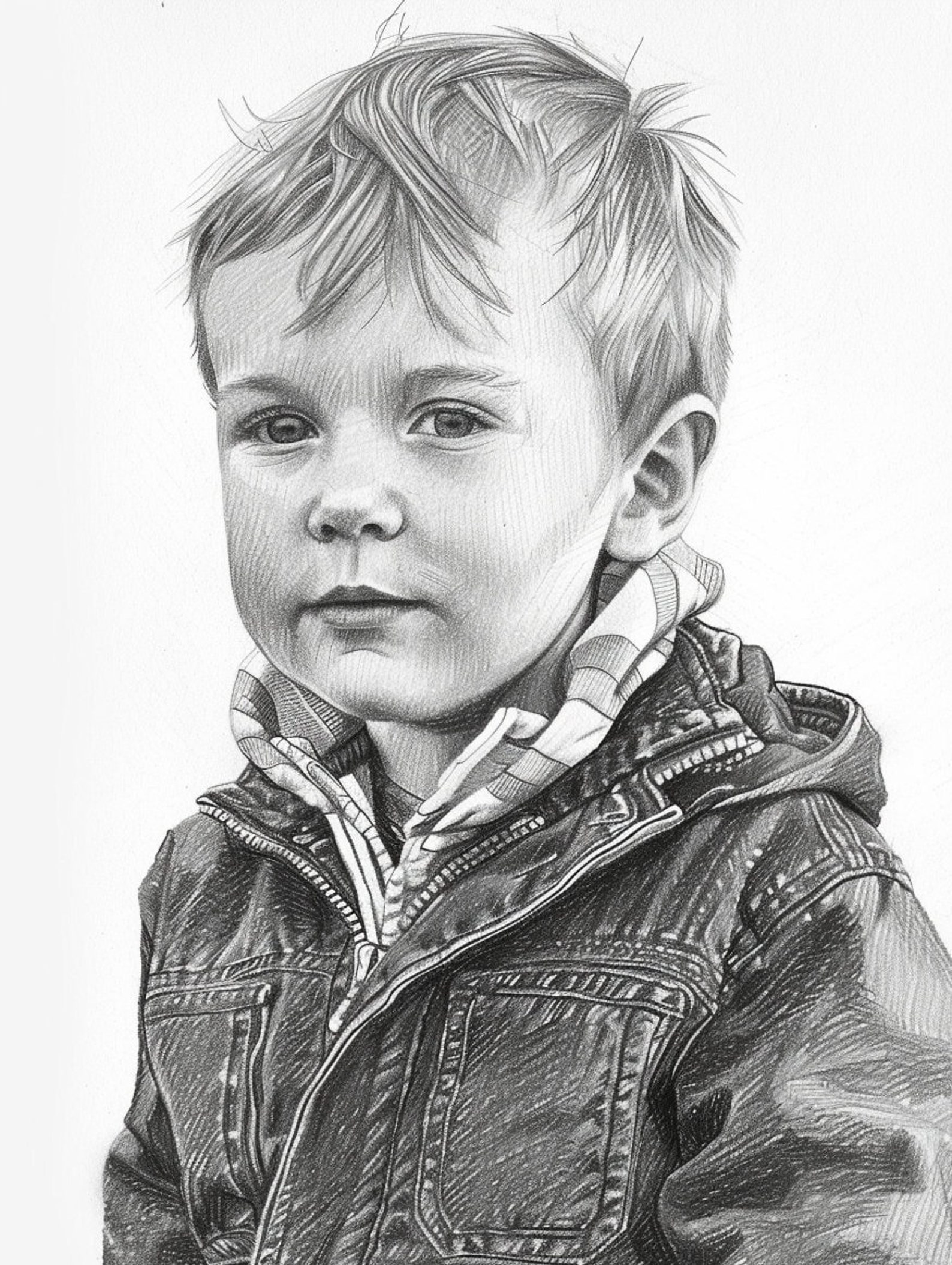 Custom Portrait of Baby, Realistic Baby Portrait From Photo, Mom and ...