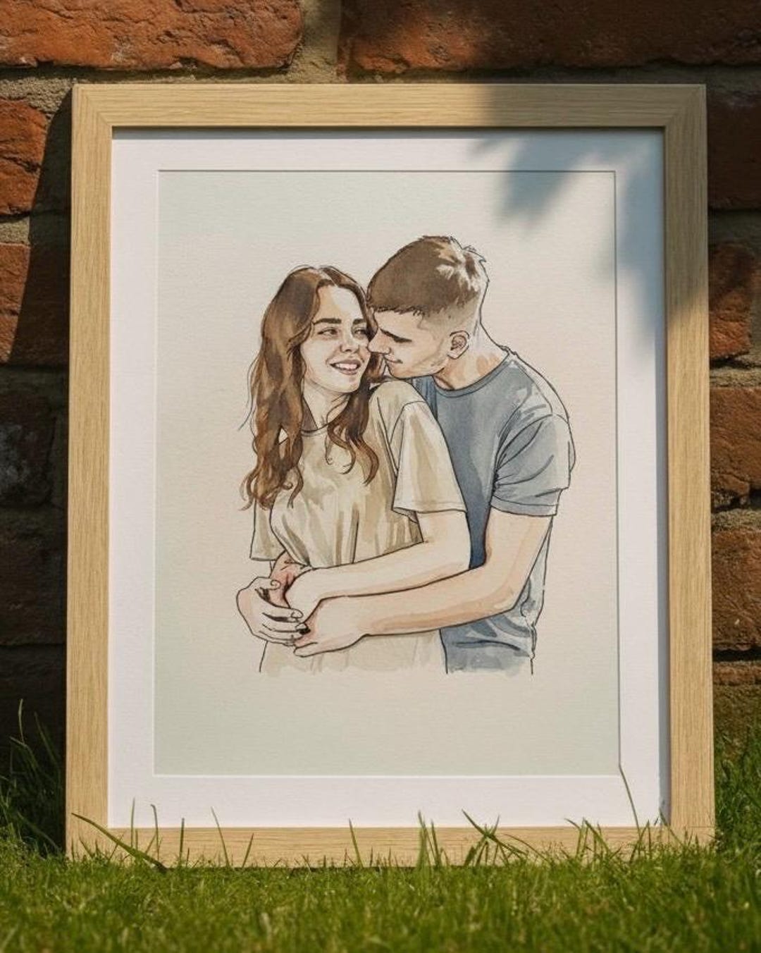 Watercolour Painting, Couple Proposal Portrait, Custom Portrait From ...