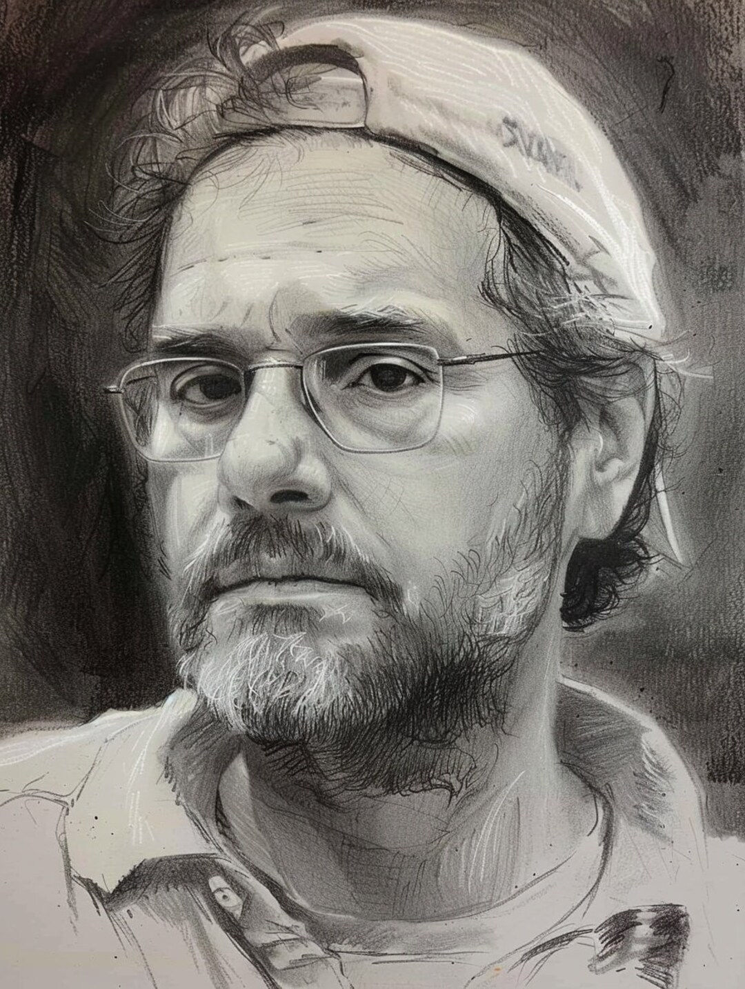 Custom Portrait on Toned Paper, Charcoal Portrait, Charcoal Art, Custom ...