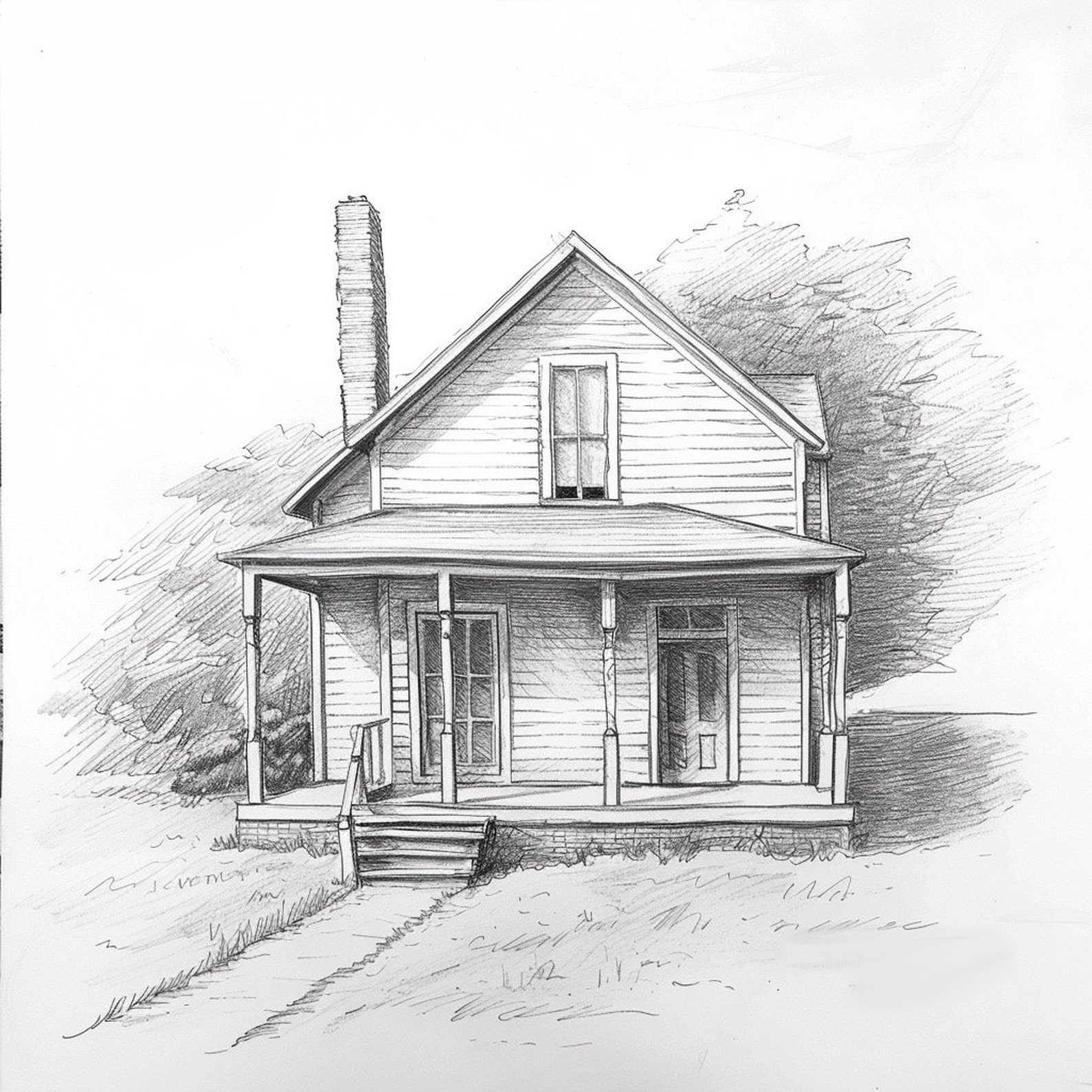 Hand Drawn Bespoke House / Sketch of House / House Illustration / Gift ...