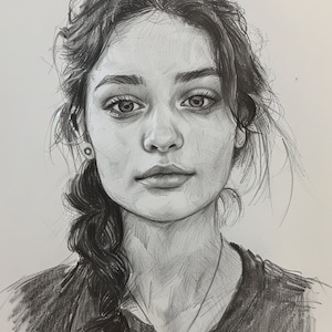 Graphite Pencil Portrait, Portrait Drawing, Drawing Portrait From Photo ...