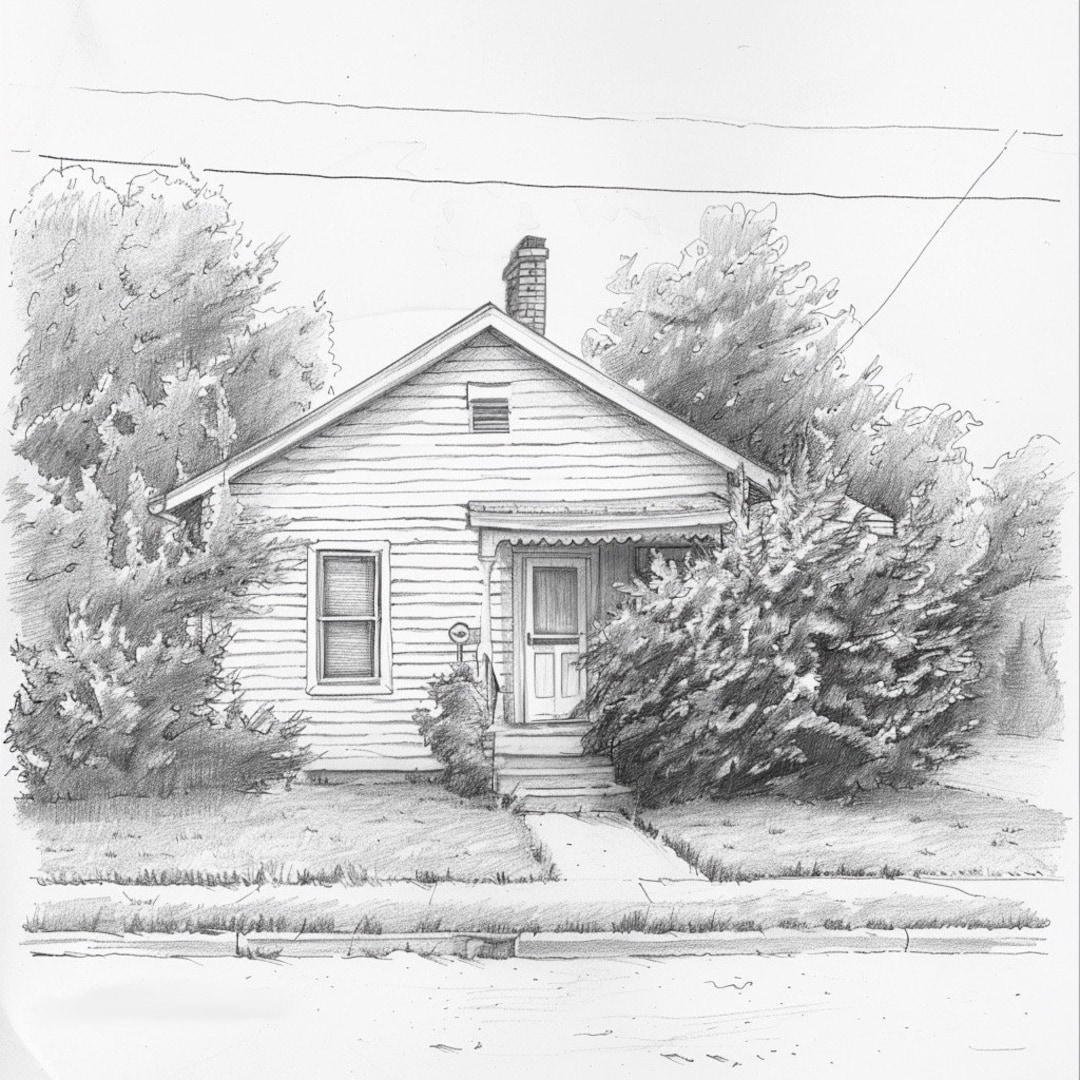 Custom Drawing of House / Sketch of House / House Illustration / Gift ...