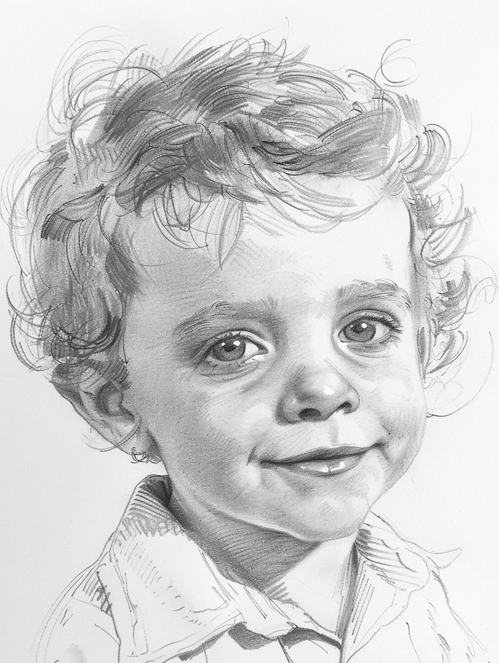 Custom Portrait of Baby, Realistic Baby Portrait From Photo, Mom and ...