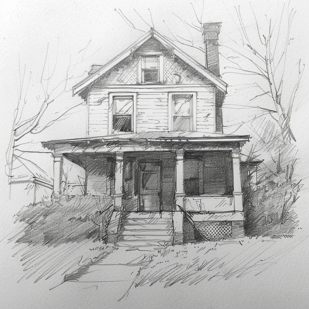 Custom Drawing of House / Sketch of House / House Illustration / Gift ...