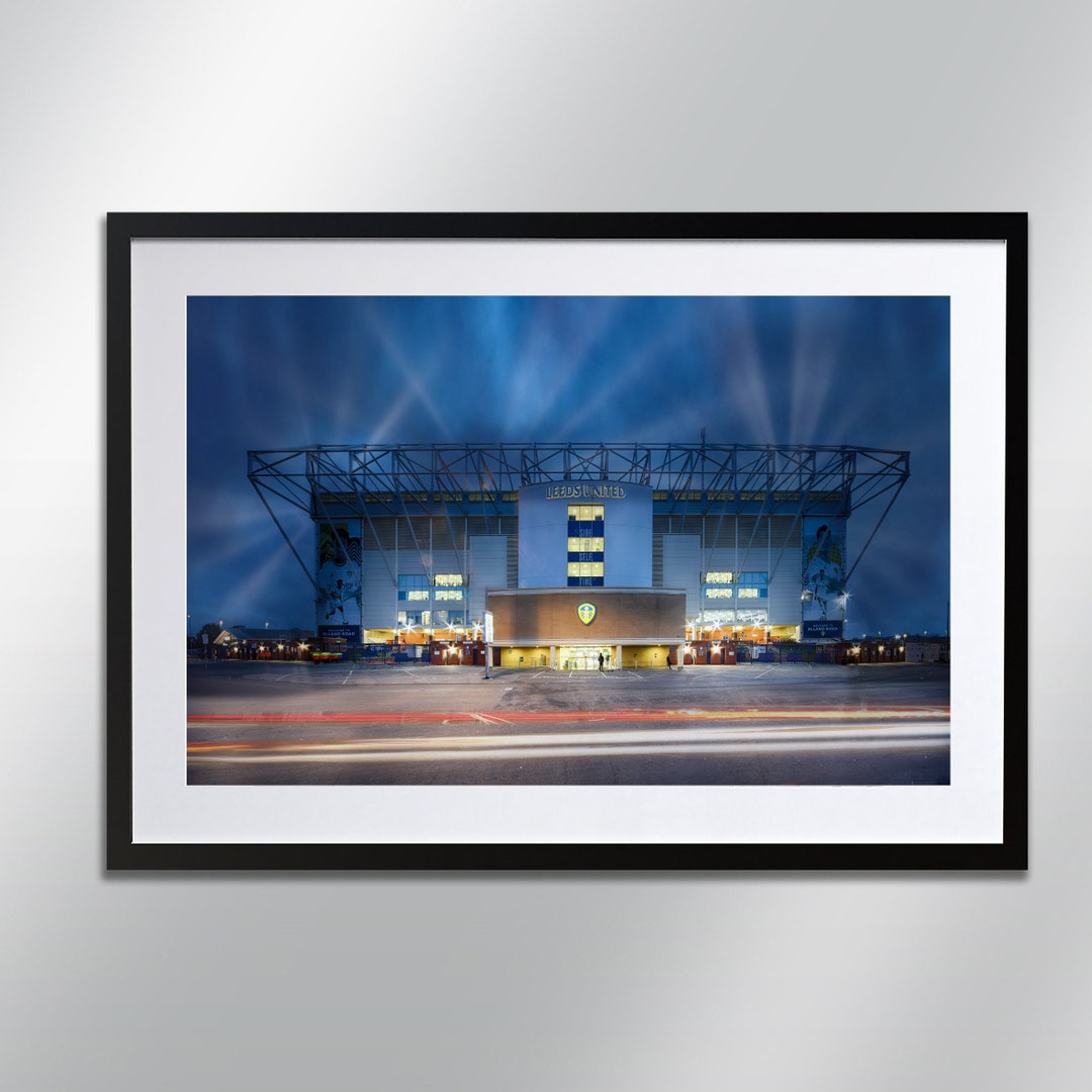 Leeds United Elland Road, Signed Print. Architecture, Wall Art ...