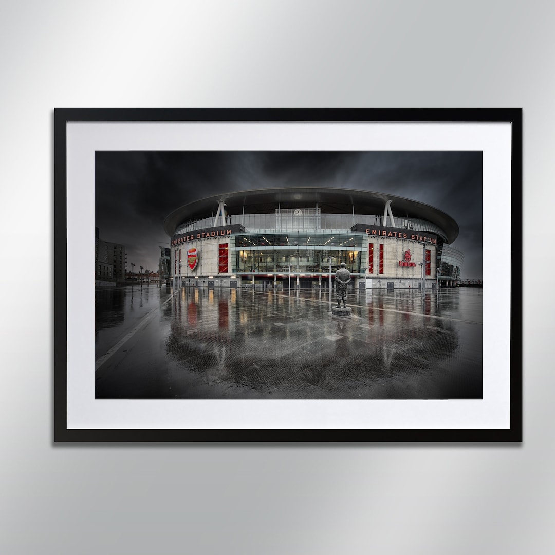 London Arsenal Emirates Stadium, Signed Print. Architecture, Wall Art ...