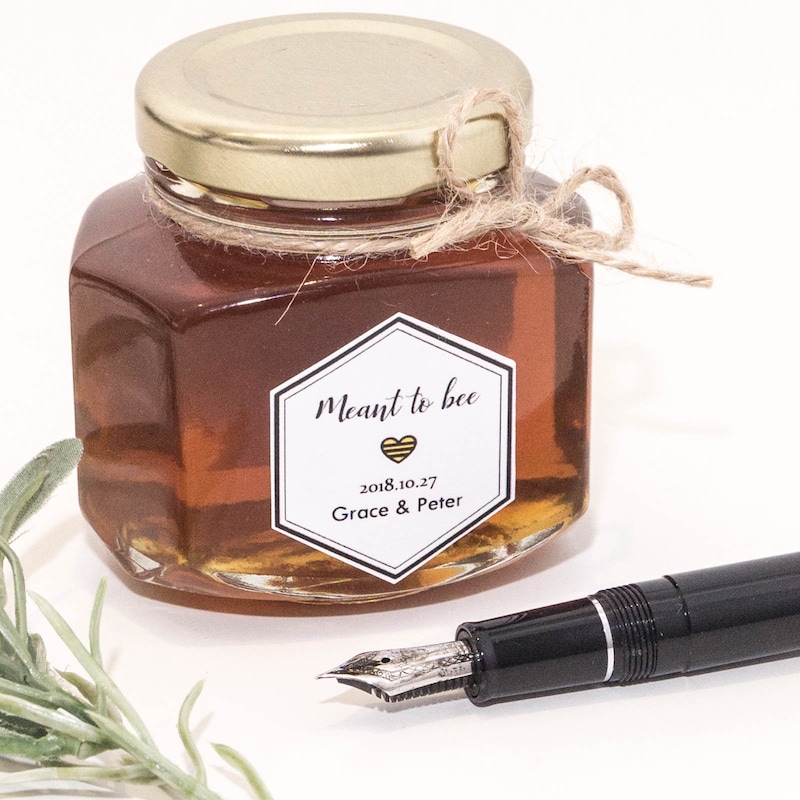 Hexagon Thank You Sticker - Etsy