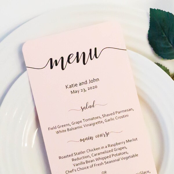 Rustic Menu Cards - Etsy