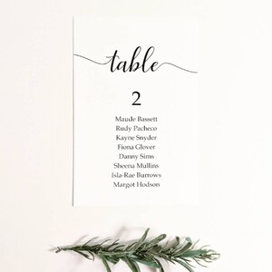 PRINTED White Wedding Table Assingment Cards, White Seating Charts, Table Assingment Sign ...
