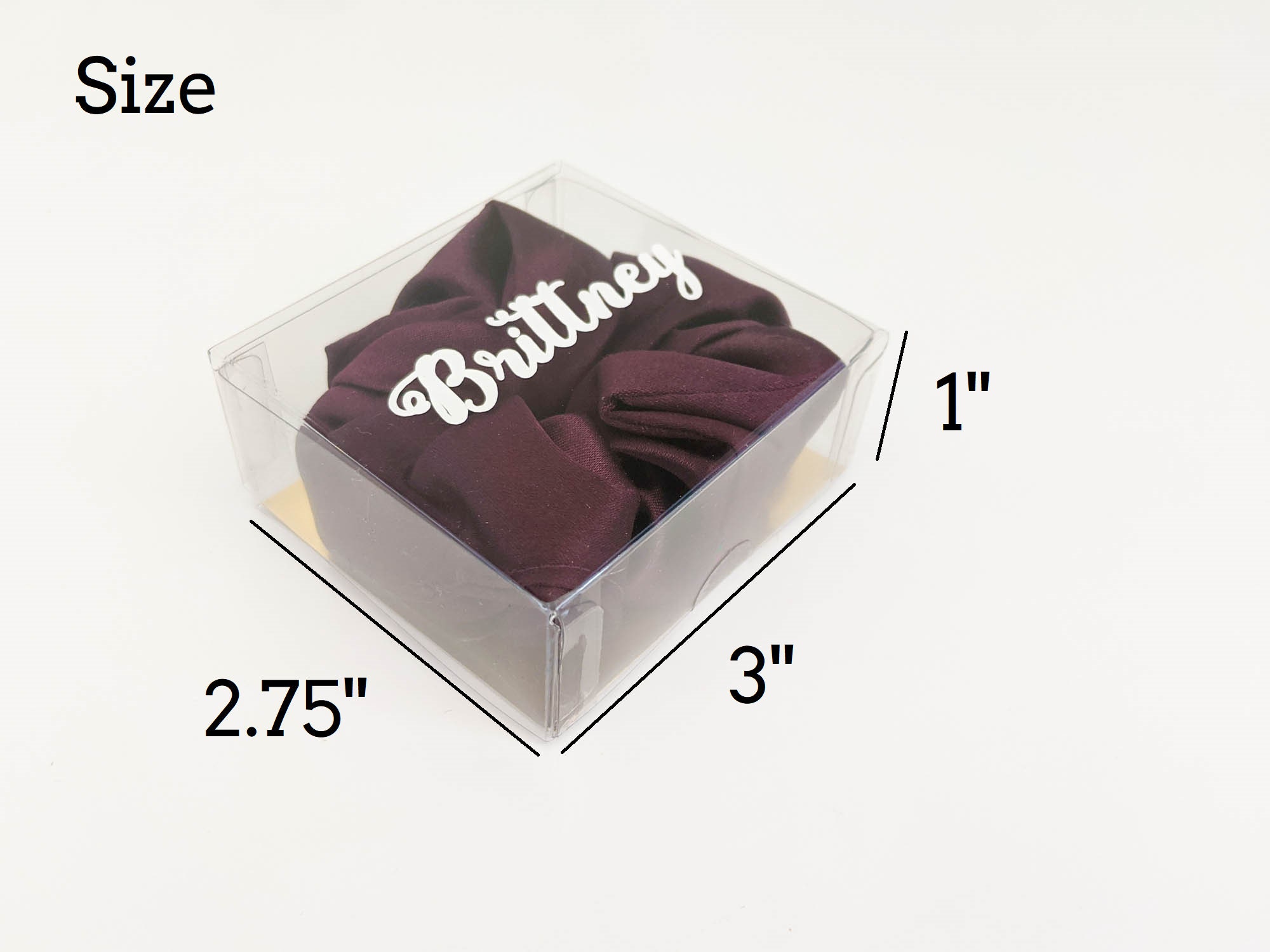 Personalized small clear gift box BOX ONLY Add your own | Etsy