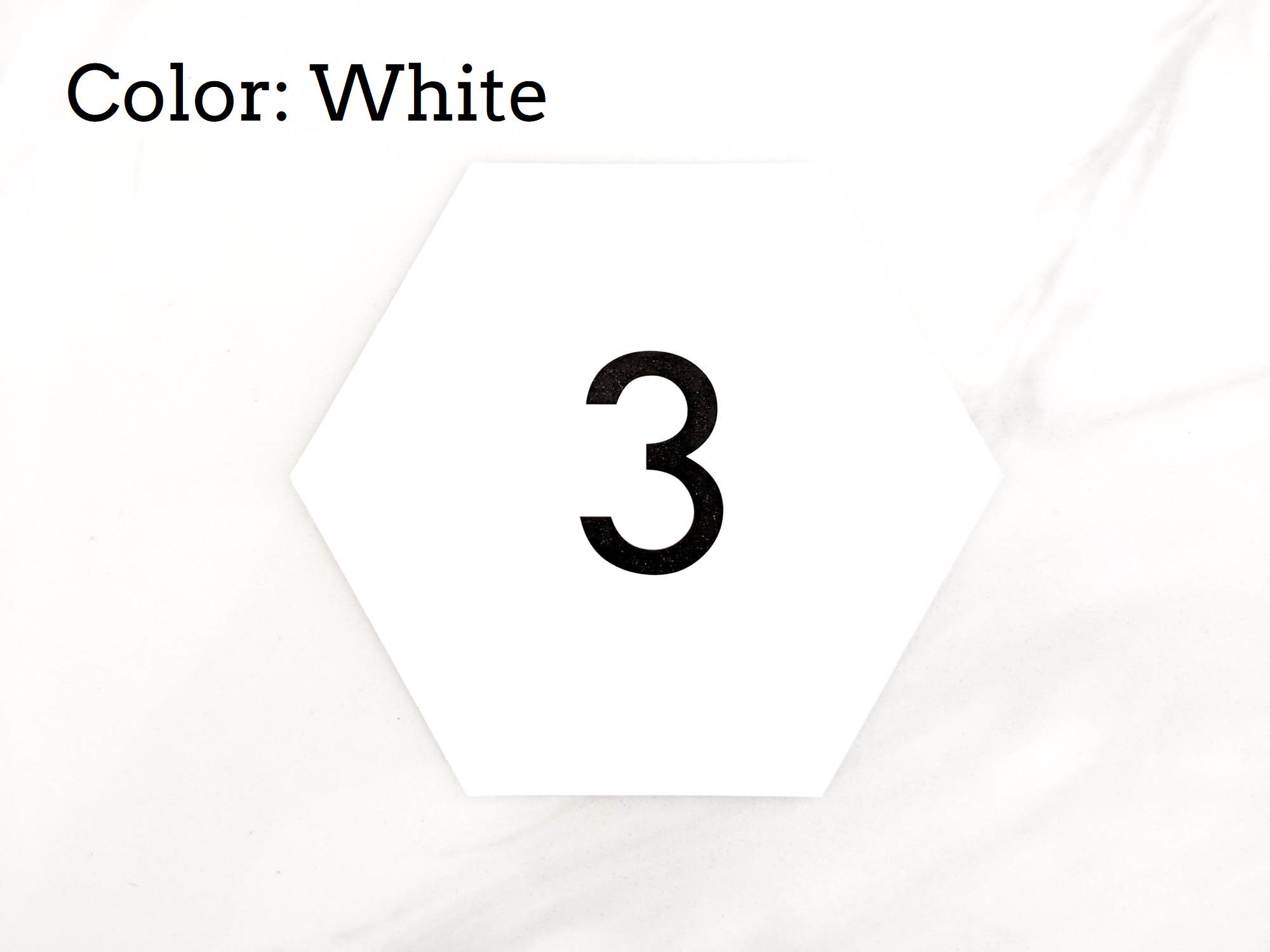 Hexagon table numbers Printed table numbers Kraft table | Etsy