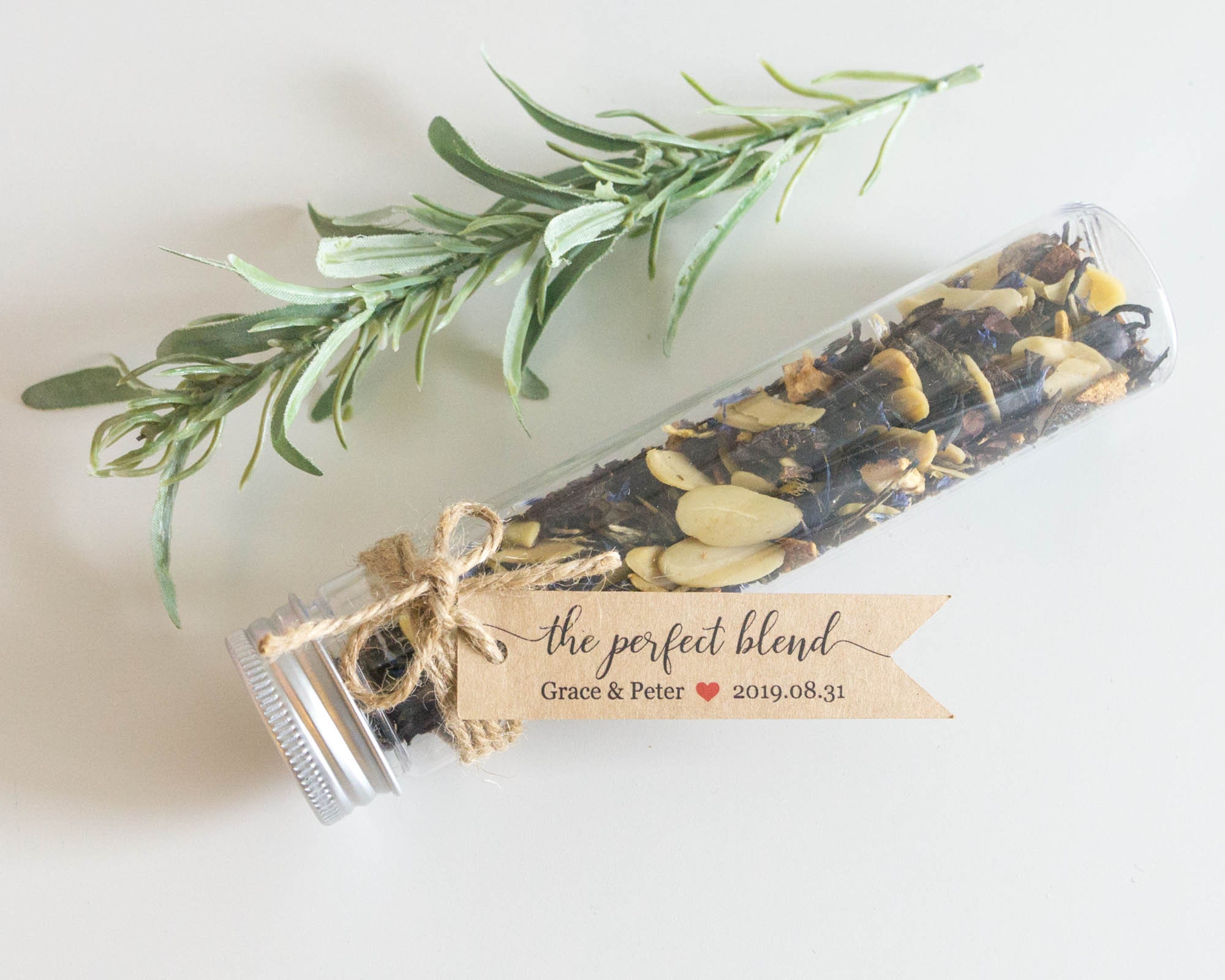 20 Kraft Tea Favor Tags Coffee Favor Tagsthe Perfect Blend - Etsy