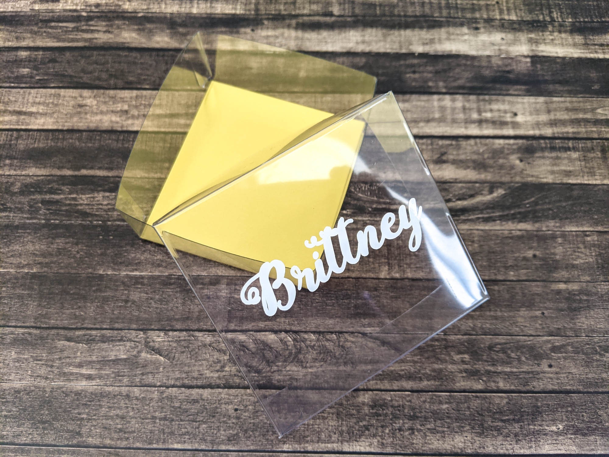 Personalized Small Clear Gift Box BOX ONLY Add Your Own - Etsy